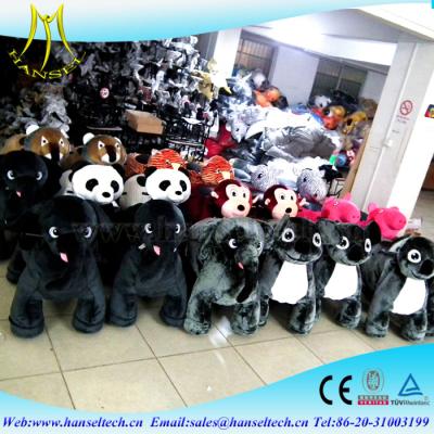 China Hansel kiddie small train amusement park children ride electricoperated coin toys unicorn motorized plush animal for sale