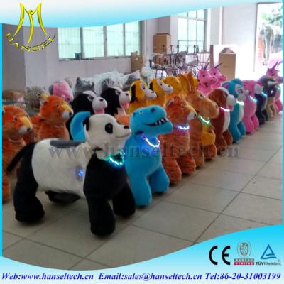 China hansel electric horse rider amusement park rides coin operated electronic machine outdoor playground walking robot ride for sale