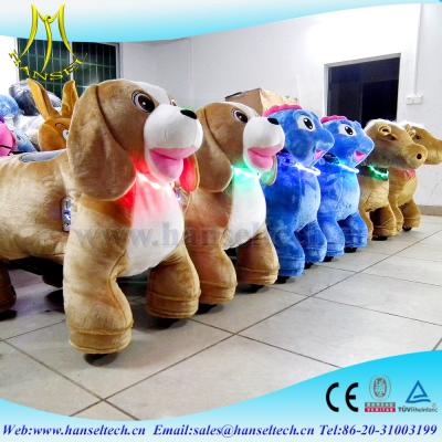 China Hansel coin operated boxing machine kiddie rides entertainment play equipment electronic baby swing walking animal toys for sale