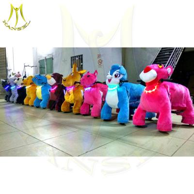 China Hansel battery coin operated animal kiddy rides cheap amusment rides electric animal scooter ride for shopping mall for sale