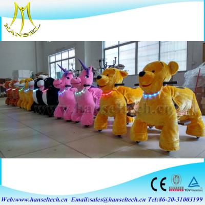 China Hansel battery operated ride animals animal walking toys playground equipment rocking electronic animals ride on animal for sale