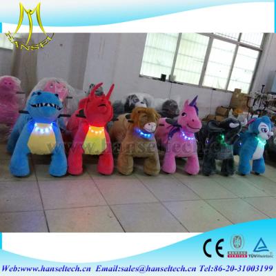 China Hansel battery operated ride animals playground equipment rocking electronic giant animals kid giant animals kids riding for sale