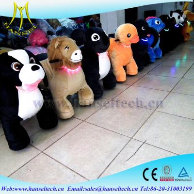 China Hansel playground equipment rocking electronic outdoort amusement park moving supermaket battery operated dinosaur toys for sale