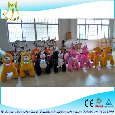 China Hanselhot selling kids amusement park indoor games electric amusement coin operation game machine animales montables for sale