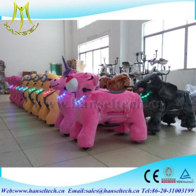 China Hansel indoor games coin's games children park items playground equipment children token operated animal motorided for sale