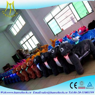 China Hansel entertainement machine playing items for kids names of indoor games moving plush motorized animals in mall for sale