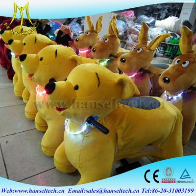 China Hansel playground equipment for kids on ride electric car fair attractions token operated animal motorized ride for sale