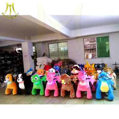 China Hansel electric riding animals battery coin operated children game machine riding token operated animal motorized rides for sale