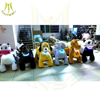 China Hansel amusement rides equipment attractions for kid game machine token safari kids animal motorized rides zoo animal for sale