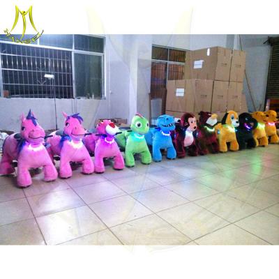 China Hansel battery coin operated game center for children amusement park kids ride hot sale safari ride on toy for shopping for sale