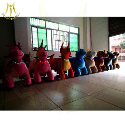 China Hansel battery indoor amusement park rides children game equipment for shopping mall riding horse scooter for adults for sale