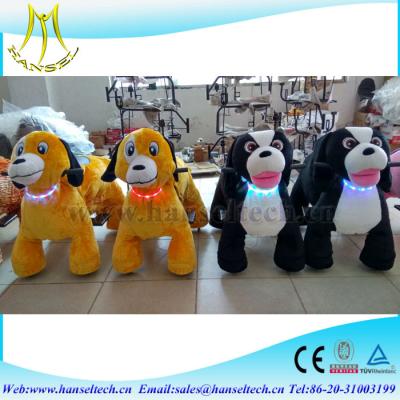 China Hansel amusment park games equipment moving kiddie animals toy ride seat supermarket center for sale stuffed ride on for sale