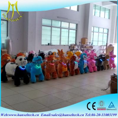 China Hansel kiddie rides machines amusement park electric car battery coin operated game machine electric horse carriage for sale