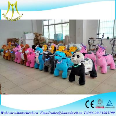 China Hansel amusement park game equipment park attraction battery coin operated game machine moving  happy rides on animals for sale