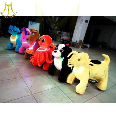 China Hansel coin operated kids ride machine used carnival rides for sale kiddie train rides walking animal toy in mall for sale