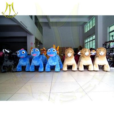 China Hansel electric toy cars for kids motorized plush animals happy rides car electric wheel kiddie ride coin operated for sale