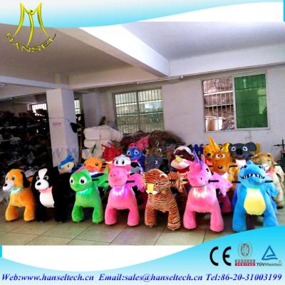 China Hansel kiddie rides machine batterry operated toys for shopping mall supermarket kawah coin operated triceratops kiddie for sale