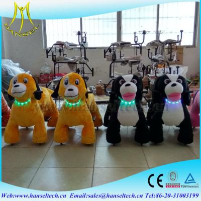 China Hansel motorized plush riding animals amusement park rides for children game machine coin operated drivable animals for sale
