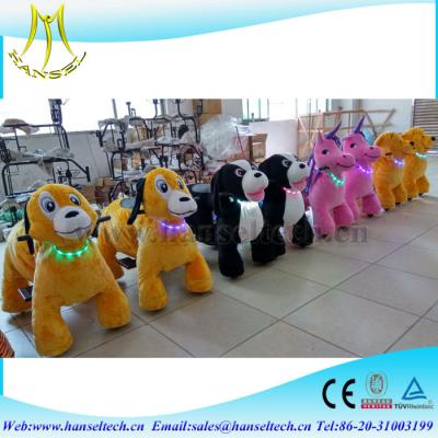China Hansel  childrens motorized toy car motorized plush riding animalsportable small merry go round carousel for sale for sale