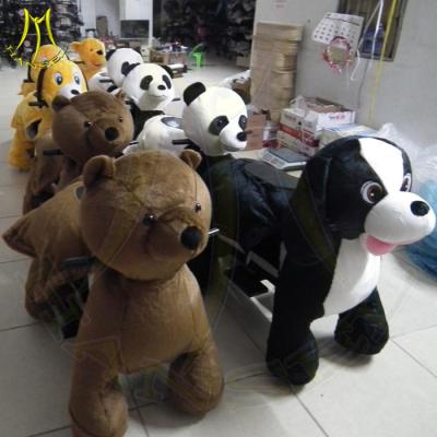 China Hansel battery coin operated electronic baby swing kidde ride cock park rides 4 wheel  ride electric animal scooters for sale