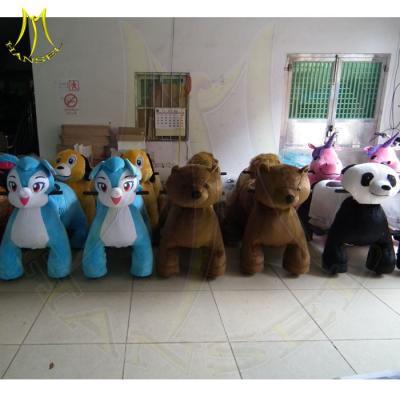 China Hansel coin operated mechanism electric toy cars for kids shopping mall game machine ride moving for children for sale