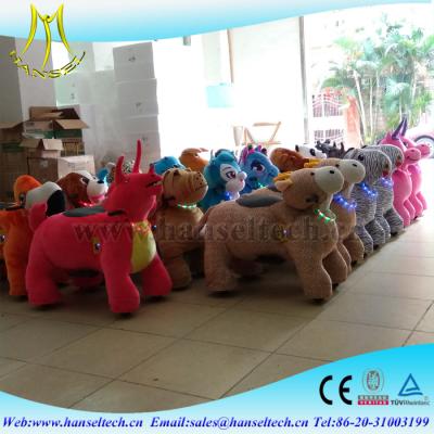 China Hansel electric ride on animals battery operated ride animals ride on carride on lawn mower moving zoo animal scooter for sale