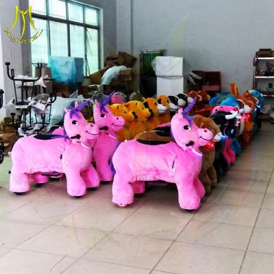 China Hansel coin operated amusement rides amusement park rides shopping mall and game center for kid rides motorized animals for sale