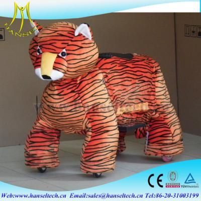China Hansel theme park equipment for sale kid amusement park items indoor and outdoor ride on party animal toy unicorn ride for sale