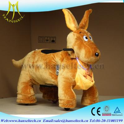 China Hansel playground equipment rocking coin operated kiddie rides for rent electric amusement octopus car animal dog rides for sale