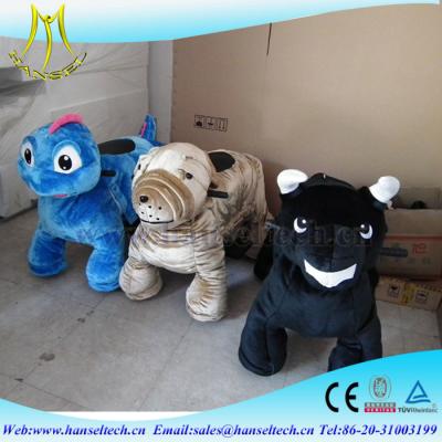 China Hansel mini amusement ride walking dragon ride coin operated battery operated zoo animal toys ride on animal toy for sale