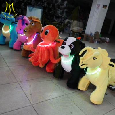 China Hansel electric animal scooter rideamusement rides for sale coin operated zippy motorized rides ride on furry animal for sale