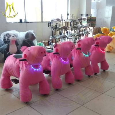 China Hansel plush electrical animal toy kiddie rides kids rides for shopping centers happy rides on animal unicorn ride on for sale