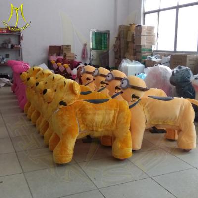 China Hansel indoor amusement park equipment walking animal motorized rides battery animal motorized ride carousel kid rides for sale
