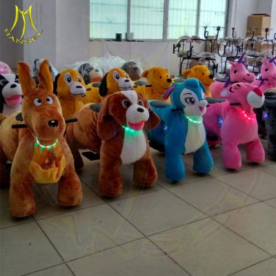China Hanselamusement rides manufacturers electric toys cars for kids arcade games coin operated walking stuffed animals for sale