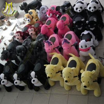 China Hansel token operated animal motorized rides playground equipment for children kids electric ride on toy cars for sale