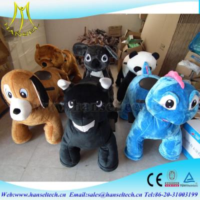China Hansel   playground equipment rocking coin operated dragon ride walking stuffed animal scooter ride electric octopus for sale
