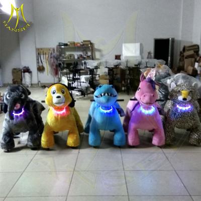 China Hansel kiddie ride time controller playground indoor play toy entertainment animal scooter ride batteryzippy pets for sale