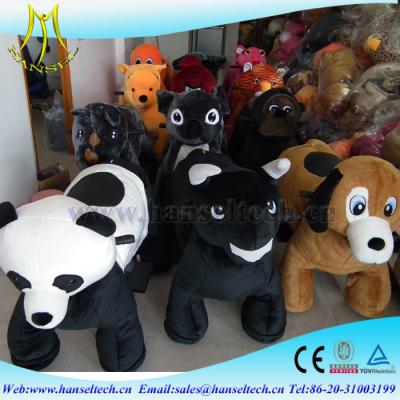 China Hansel  amusement park equipment electric toys cars for kids coin operated mechanism moving horse toys for kids for sale