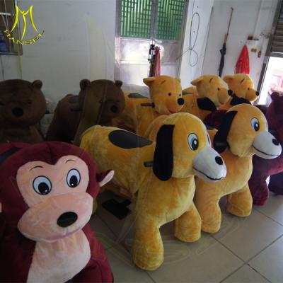 China Hansel kiddie ride time controller children entertainment equipment mall animal scooter ride led necklace ride on toy for sale