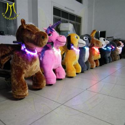 China Hansel indoor games machine walking dragon ride coin operated electrical toy animal riding mini helicopter amusement for sale