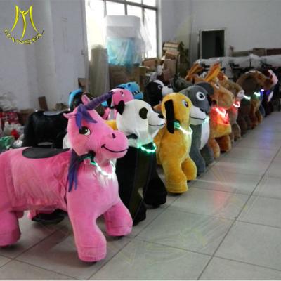 China Hansel battery operated toys coin operated horse ride animal scooter rideing fun indoor games for kids horseback riding for sale