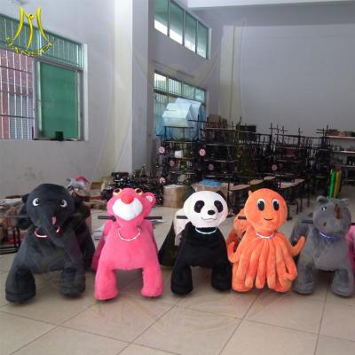 China Hansel giant plush animals kids riding amusement rides manufacturers battery powered ride on animals mall car for kids for sale