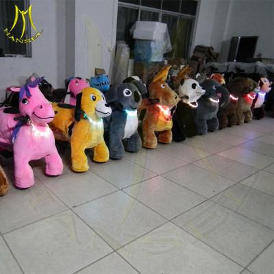 China Hansel mini carousel rides for sale ride on animals in shopping mall kids animal scooter rides 4 wheel kid ride electric for sale