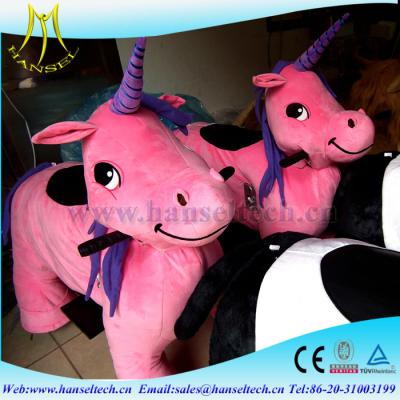 China Hansel playground equipment rocking mini helicopter amusement ride coin operated dinosaur ride scooter stuffed animal for sale