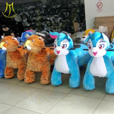 China Hansel kids play machine rides happy ride toy animal scooter ride hot in shopping mall coin operated kids ride machine for sale