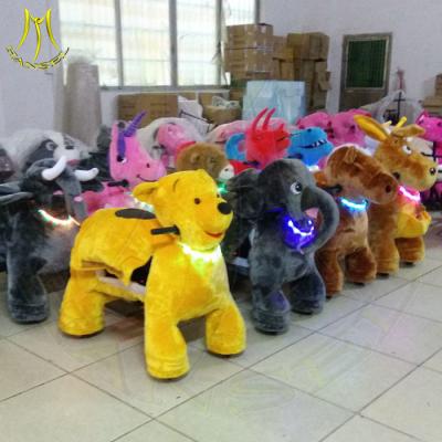 China Hansel drivable kids electric ride animal moving animals battery operated plush animals outdoor park games for sale