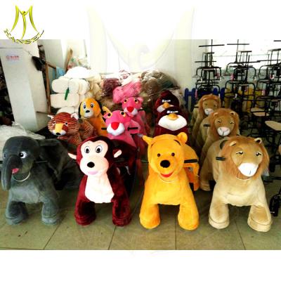 China Hansel animal kiddie ride hot sale ce factory animal scooter fun indoor games for kids dinosaur rides for sale
