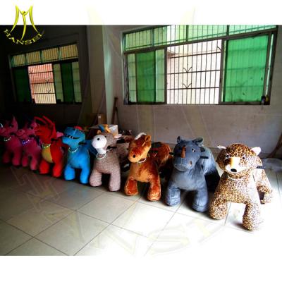 China Hansel hot sale ce factory animal scooter coin operated machine parts animal scooter rides for kids for sale