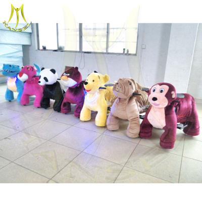 China Hansel electric power wheels ride on kids car mechanical horse ride mechanical animals toys kiddie ride small train for sale