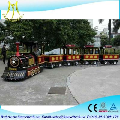 China Hansel tourist amusement park Mini trackless electric train amusement park train rides for sale for sale